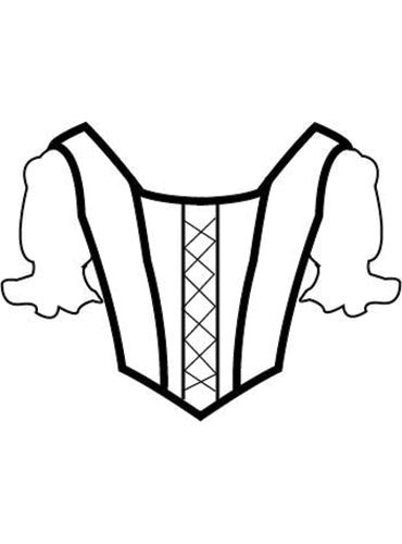 Bodice Pattern Adult Peasant Style Design By Claudia Folts And Chery