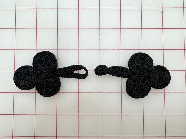 Applique - Vintage Black Corded Circles Frog Close-Out – Tutu.com