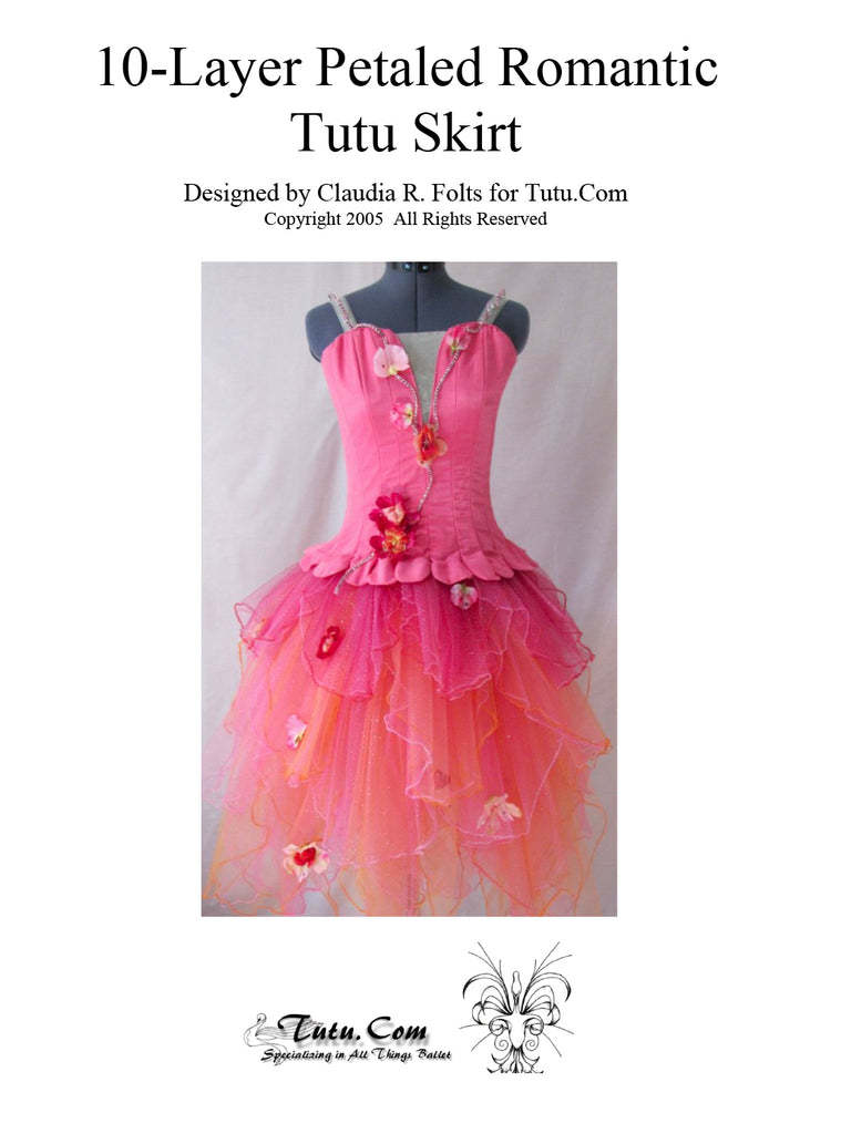 Tutu.com | 10-Layer Petaled Romantic Tutu & Bodice Kit