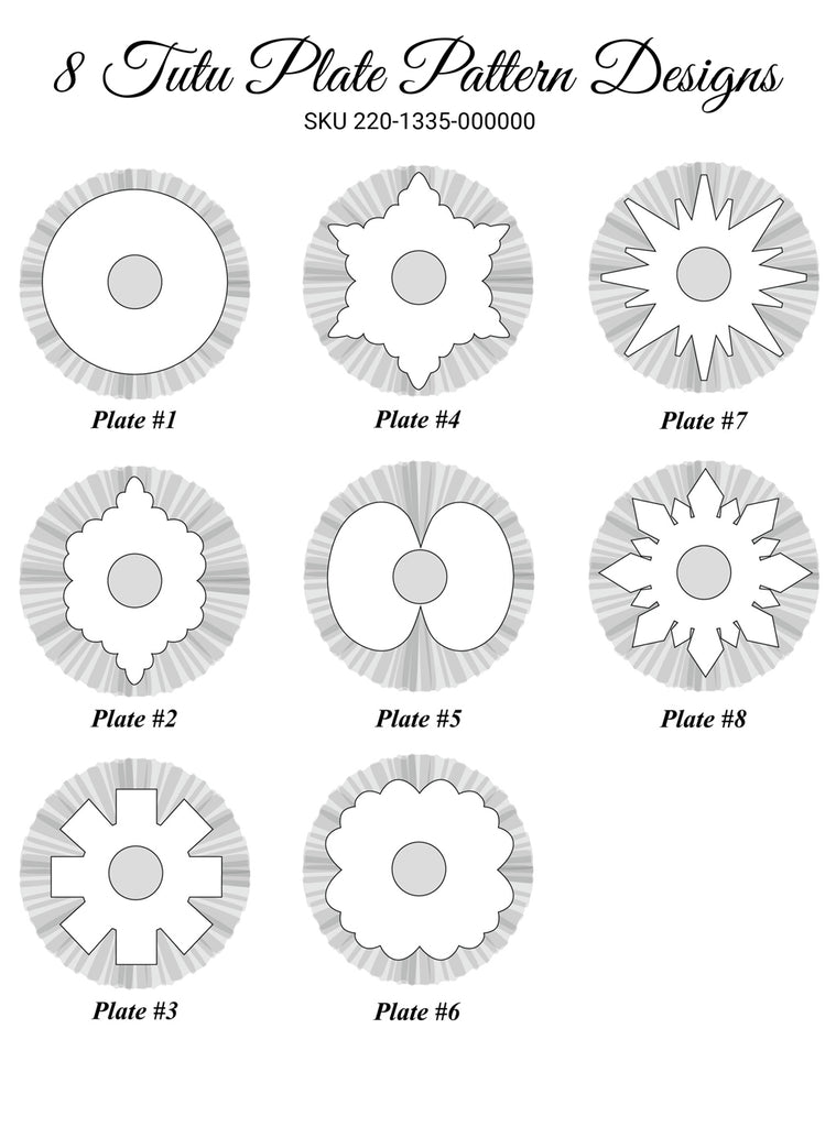 Tutu Plate Pattern - 8 Classical Tutu Plate Designs by Claudia Folts ...