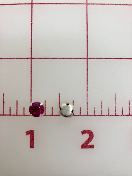 Rhinestones - 29SS Swarovski Amethyst Chaton Montees 24-PK – Tutu.com