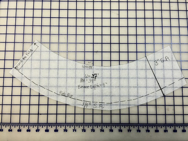 Pattern Services - Custom Made to Measurements Tutu Basque (Yoke) Patt ...